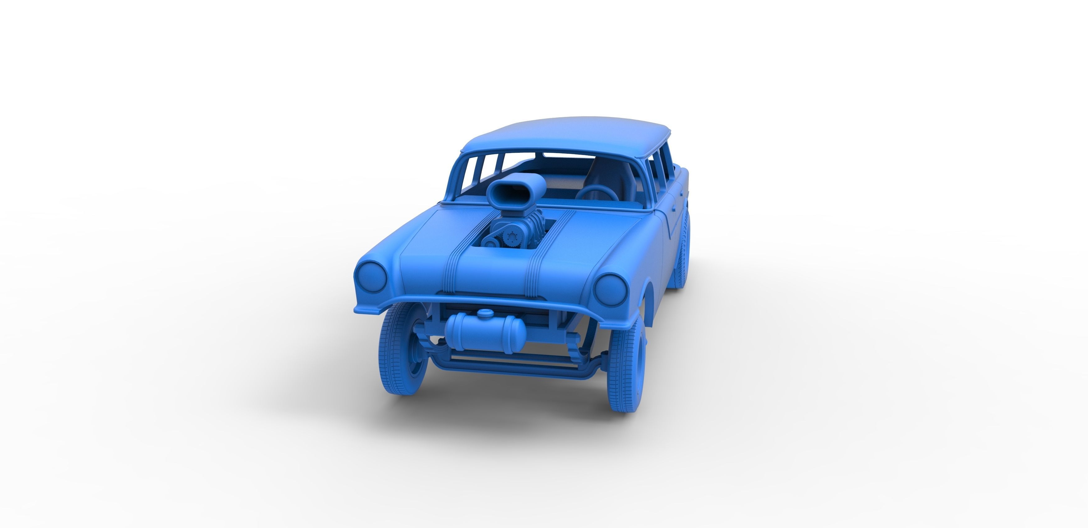 Diecast Gasser Scale 1 to 25 3D model 3D printable | CGTrader