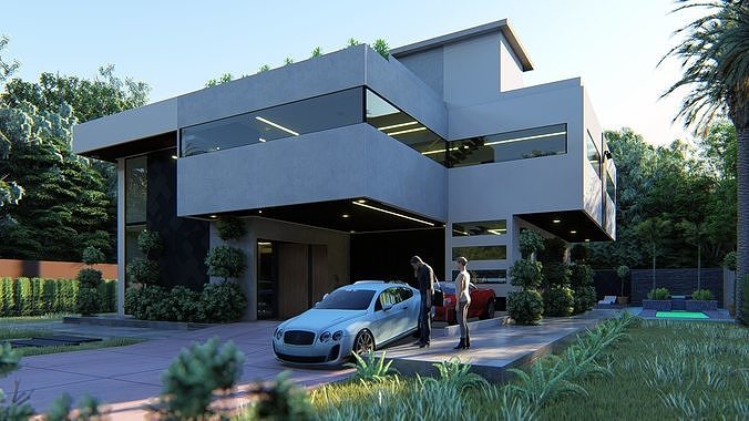 MODERN HOUSE 3 3D model | CGTrader