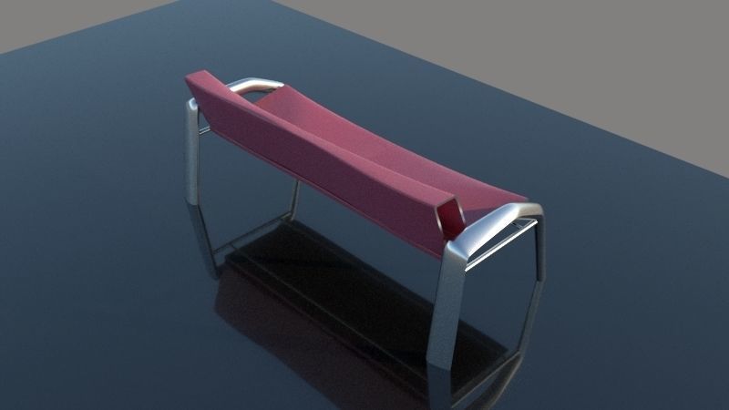 Alpha Design Two Seater Chair Furniture 3D model animated | CGTrader