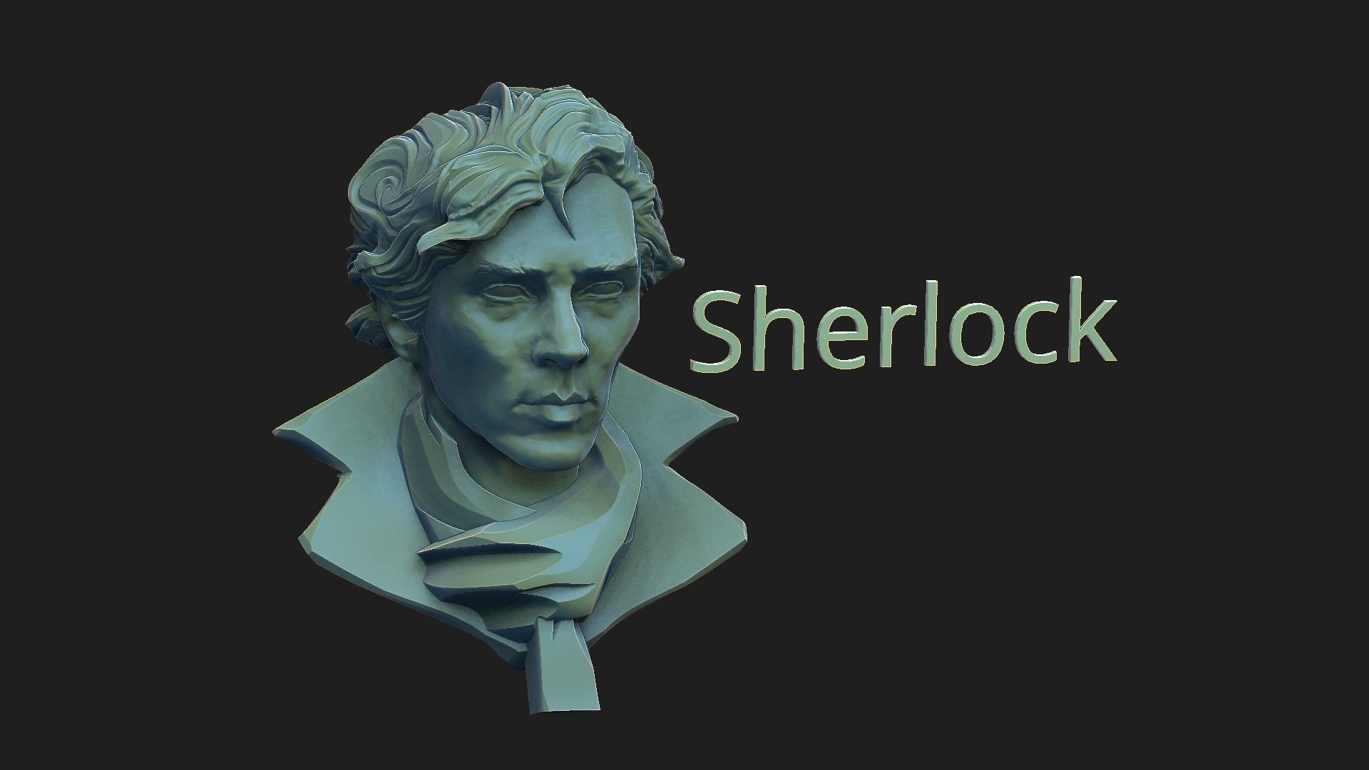 Sherlock stylized 3D model 3D printable | CGTrader