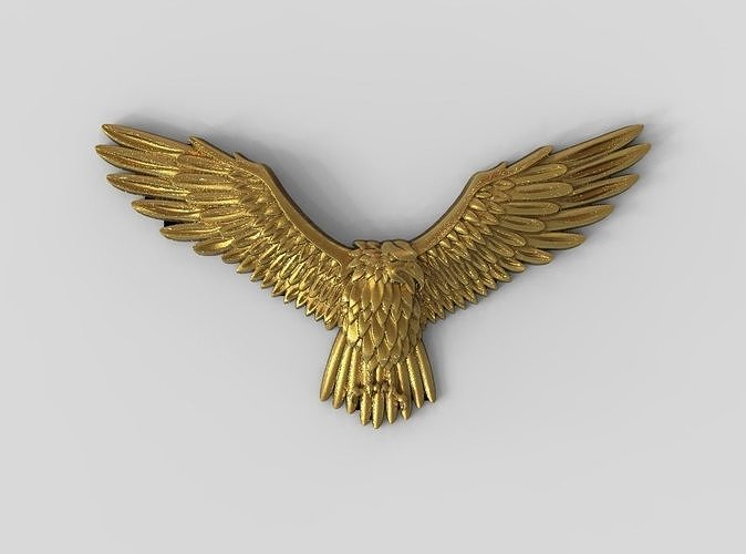 Eagle golden 3D model 3D printable | CGTrader