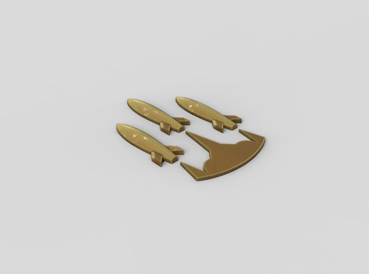 Rockets missile 3D model 3D printable | CGTrader
