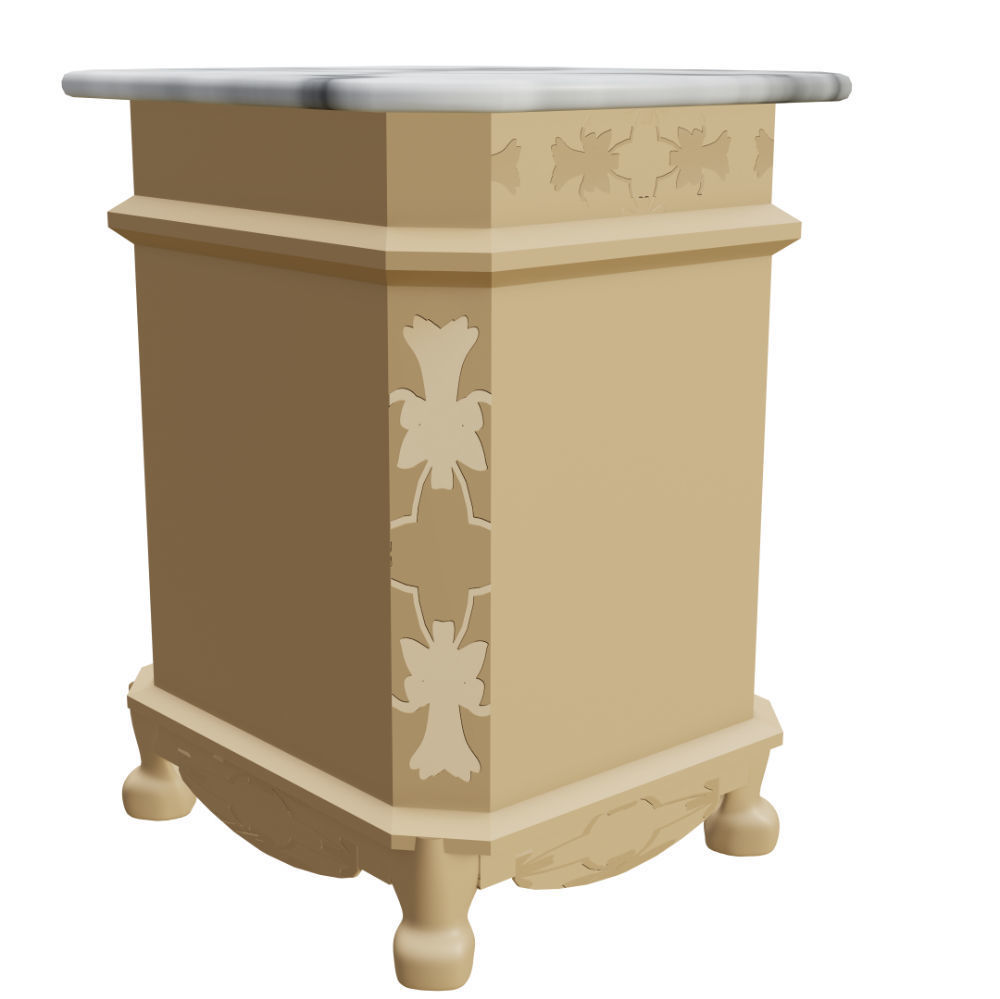 Schrank sideboard Cabinet vintage retro animated 3D model | CGTrader