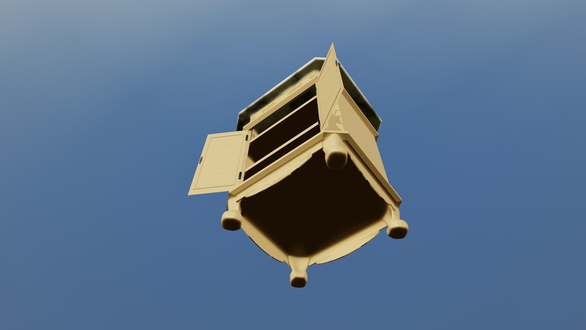 Schrank sideboard Cabinet vintage retro animated 3D model | CGTrader