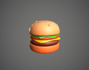 Low-poly Burger 3D Models | CGTrader