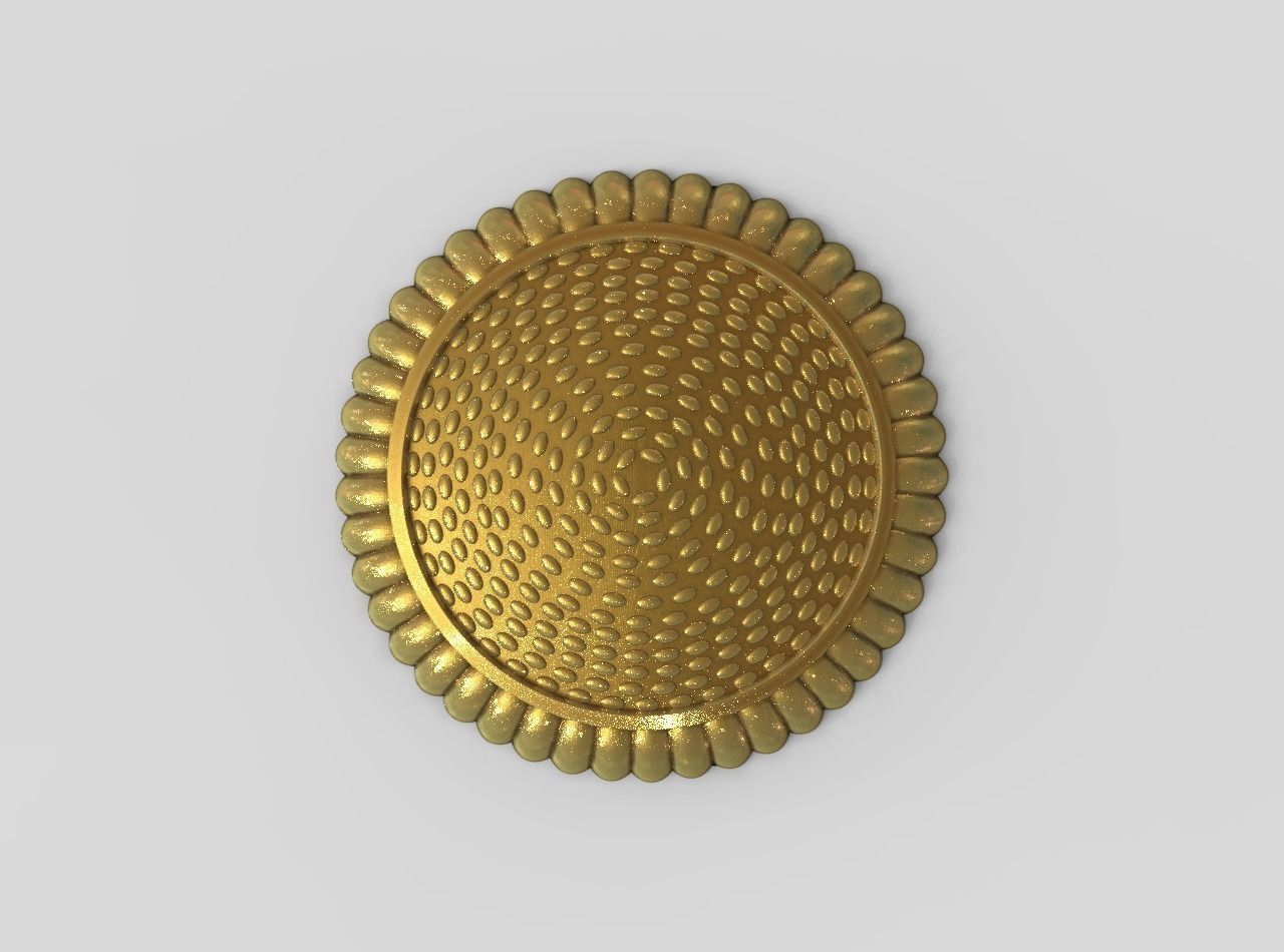 Round base for badges and more 3D model 3D printable | CGTrader