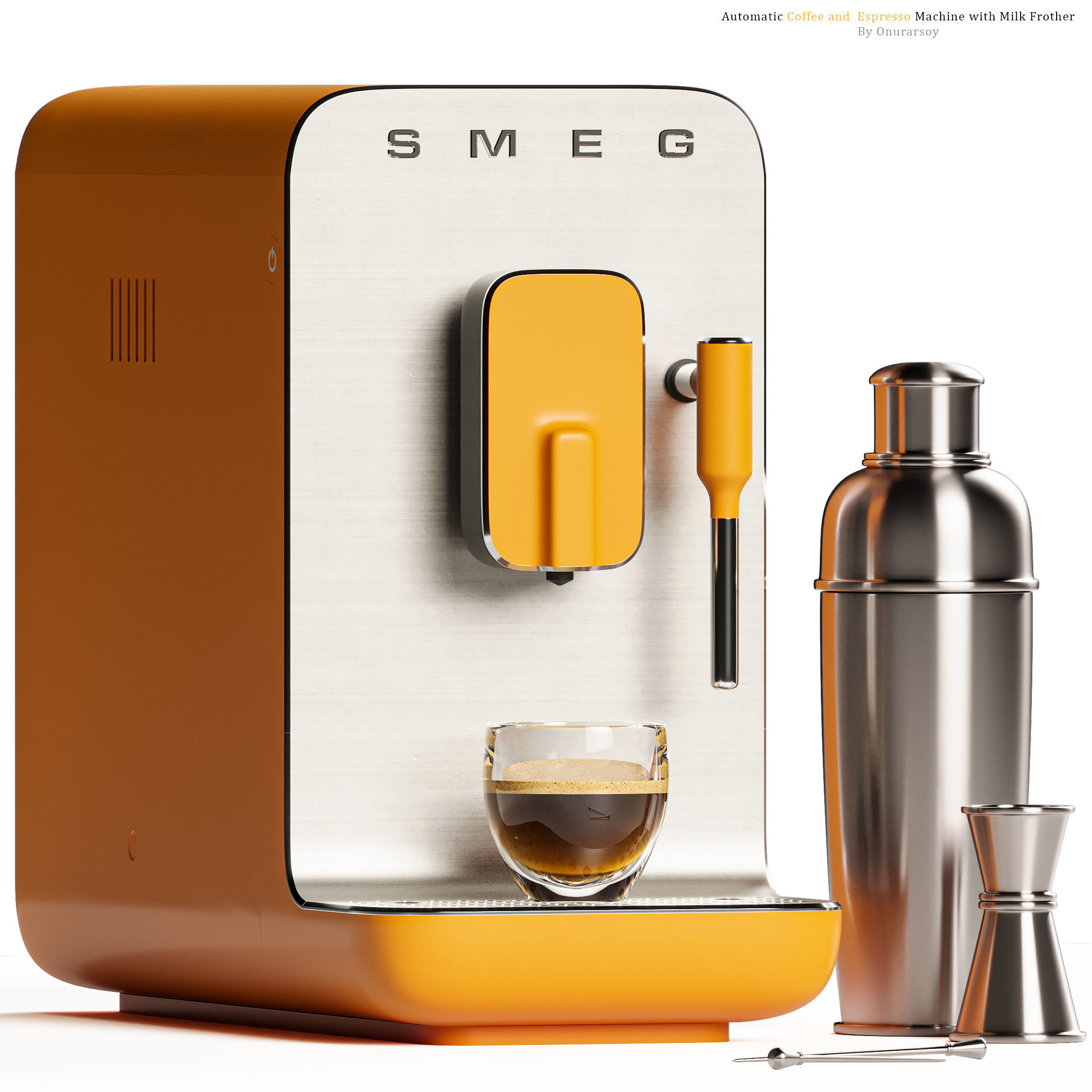 Smeg Automatic Coffee and Espresso Machine 3D model | CGTrader