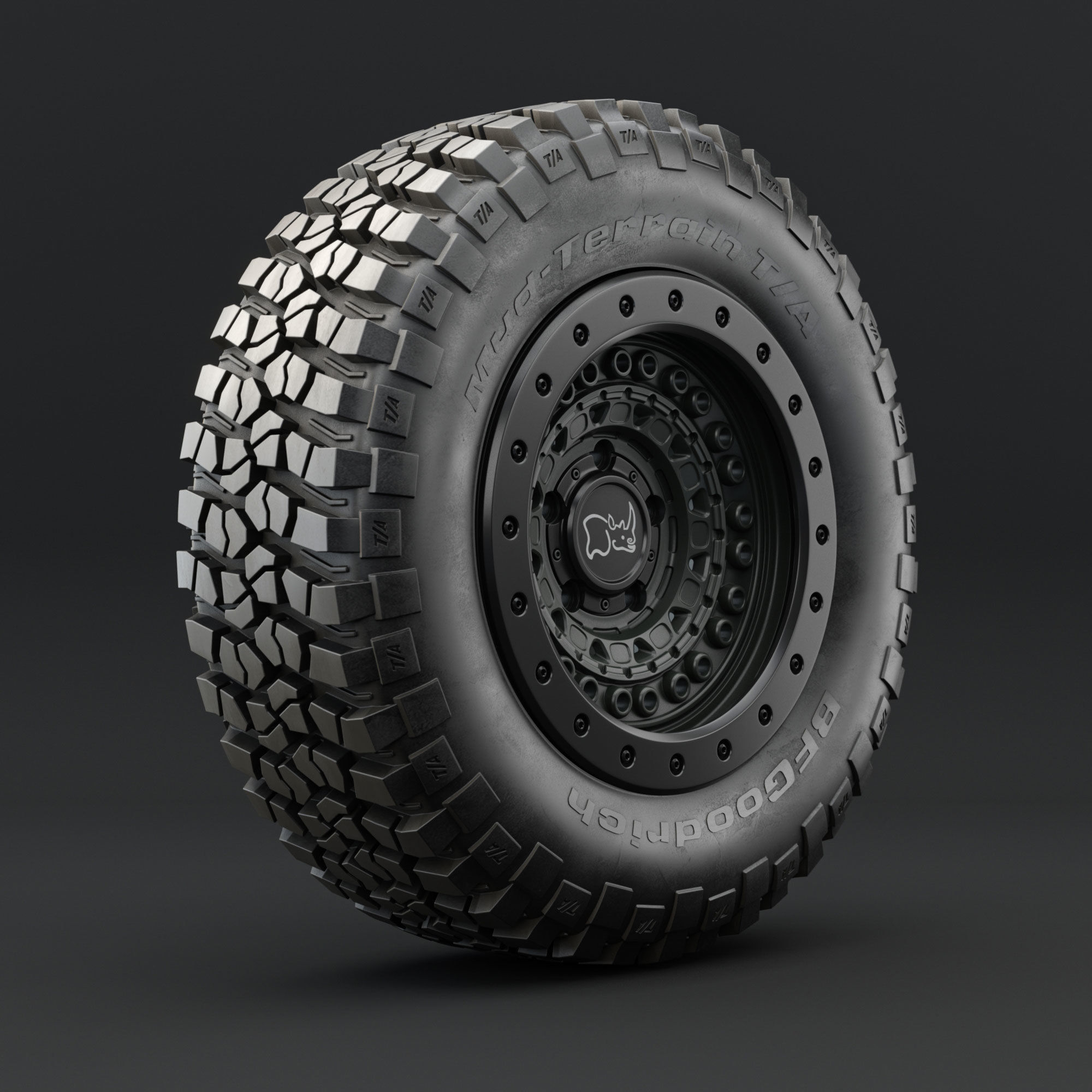 BF Goodrich KM2 Off-road Tire 3D model | CGTrader