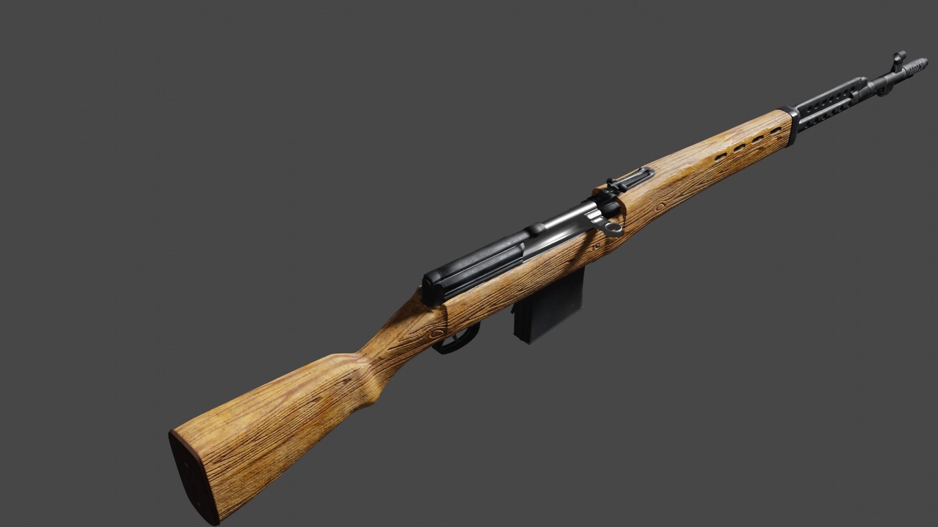 Tokarev SVT-40 USSR Rifle free VR / AR / low-poly 3D model | CGTrader