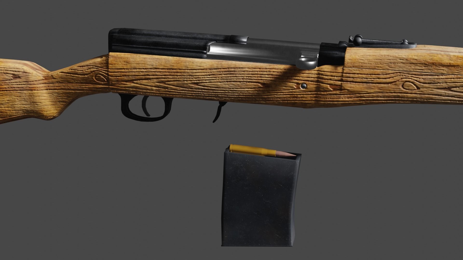 Tokarev SVT-40 USSR Rifle free VR / AR / low-poly 3D model | CGTrader