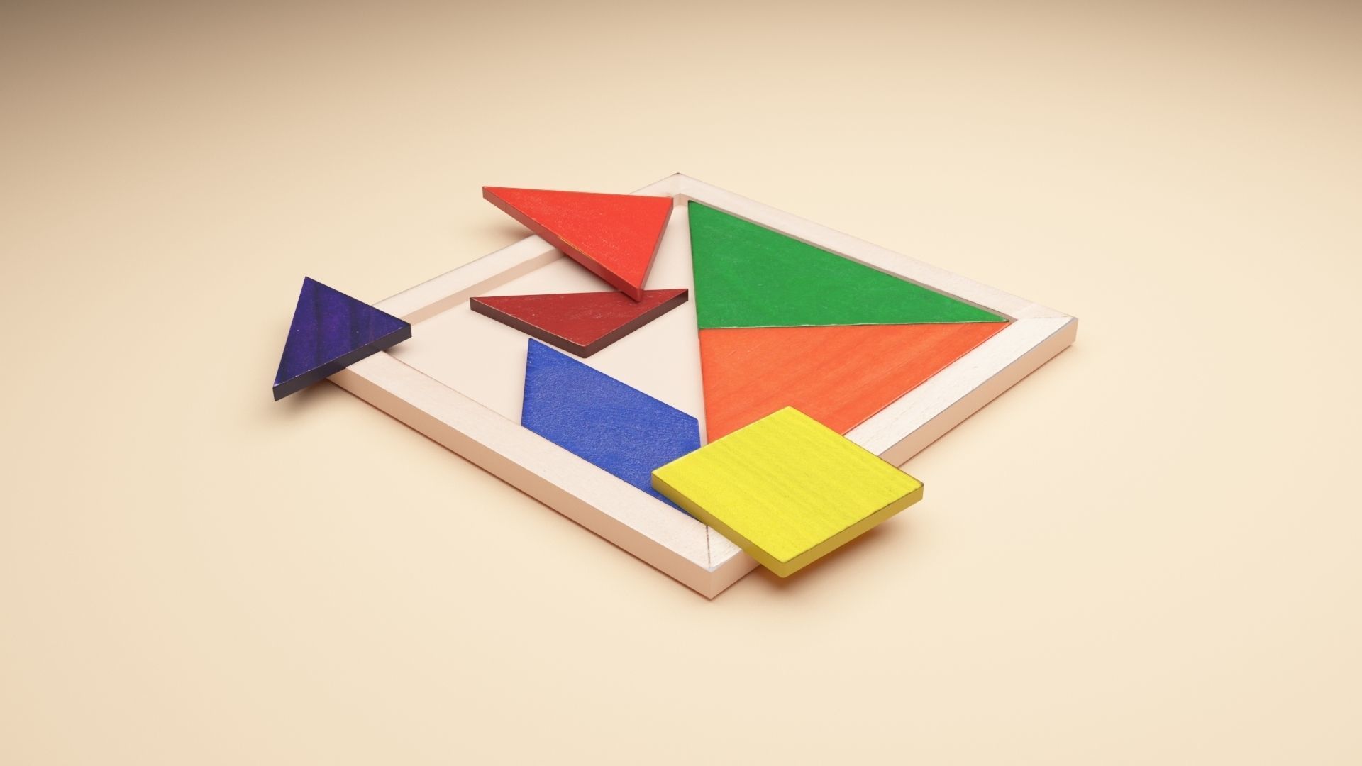 Tangram Puzzles 3D model | CGTrader