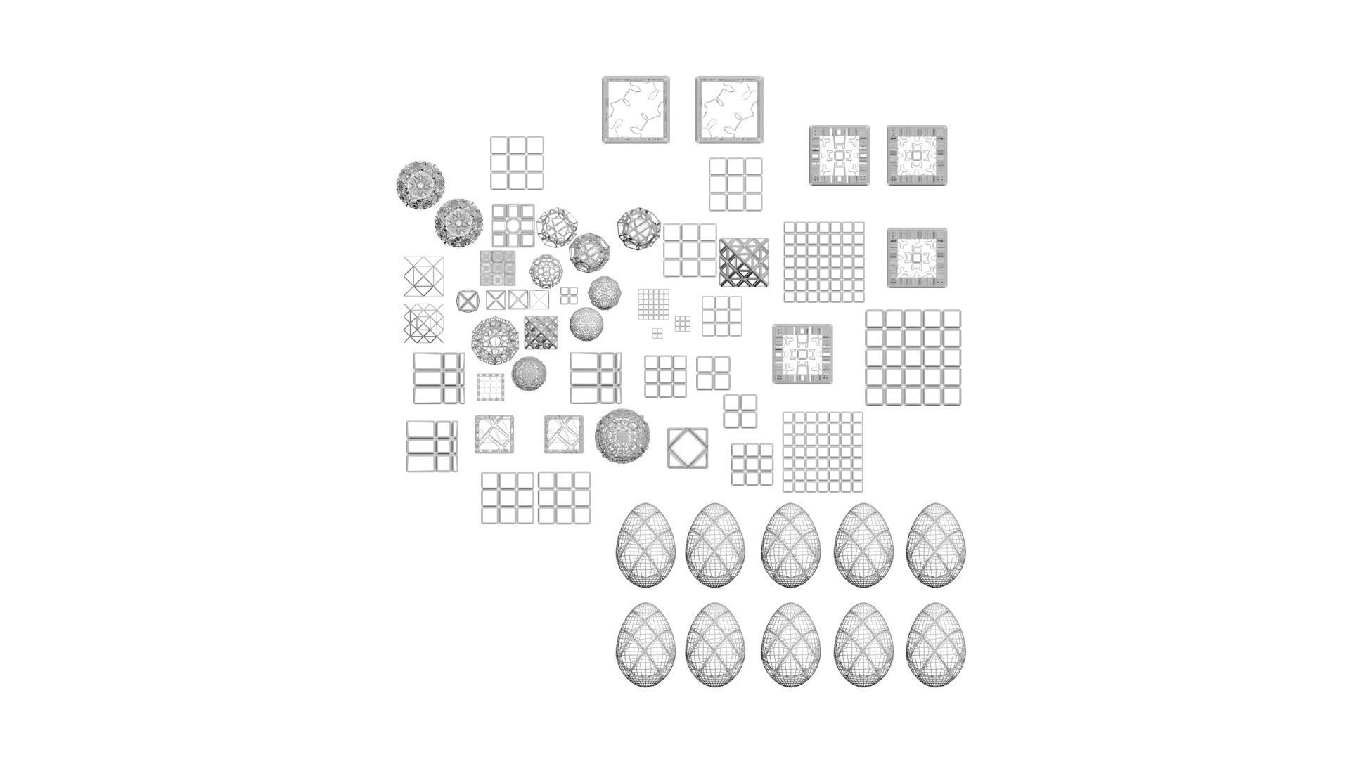 Different Type of Rubiks Cube Collection 3D model | CGTrader