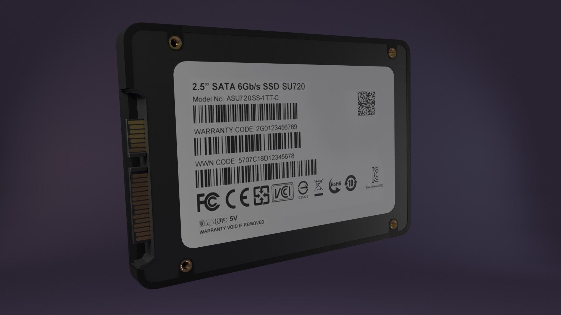 SSD Hard Drive 3D model | CGTrader