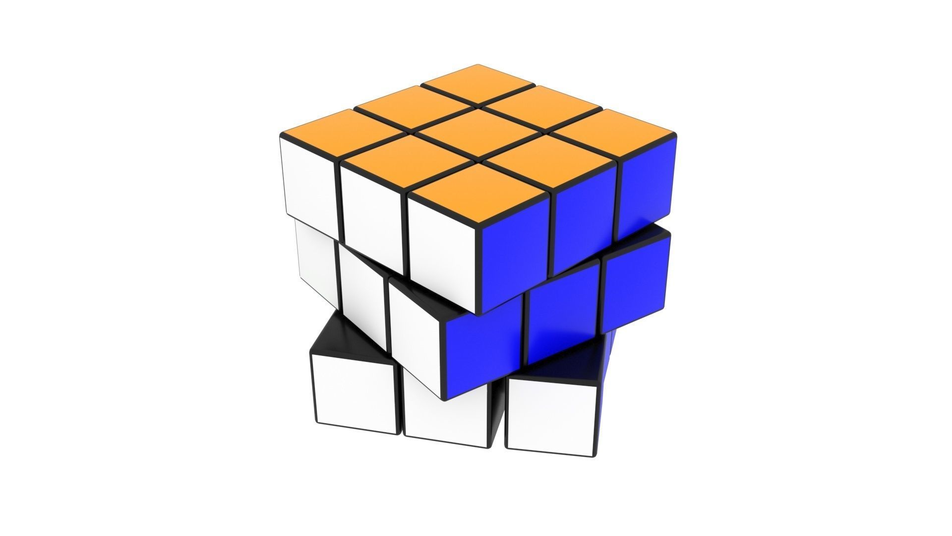 Rubiks Cube With Solving Animation 3D model animated | CGTrader
