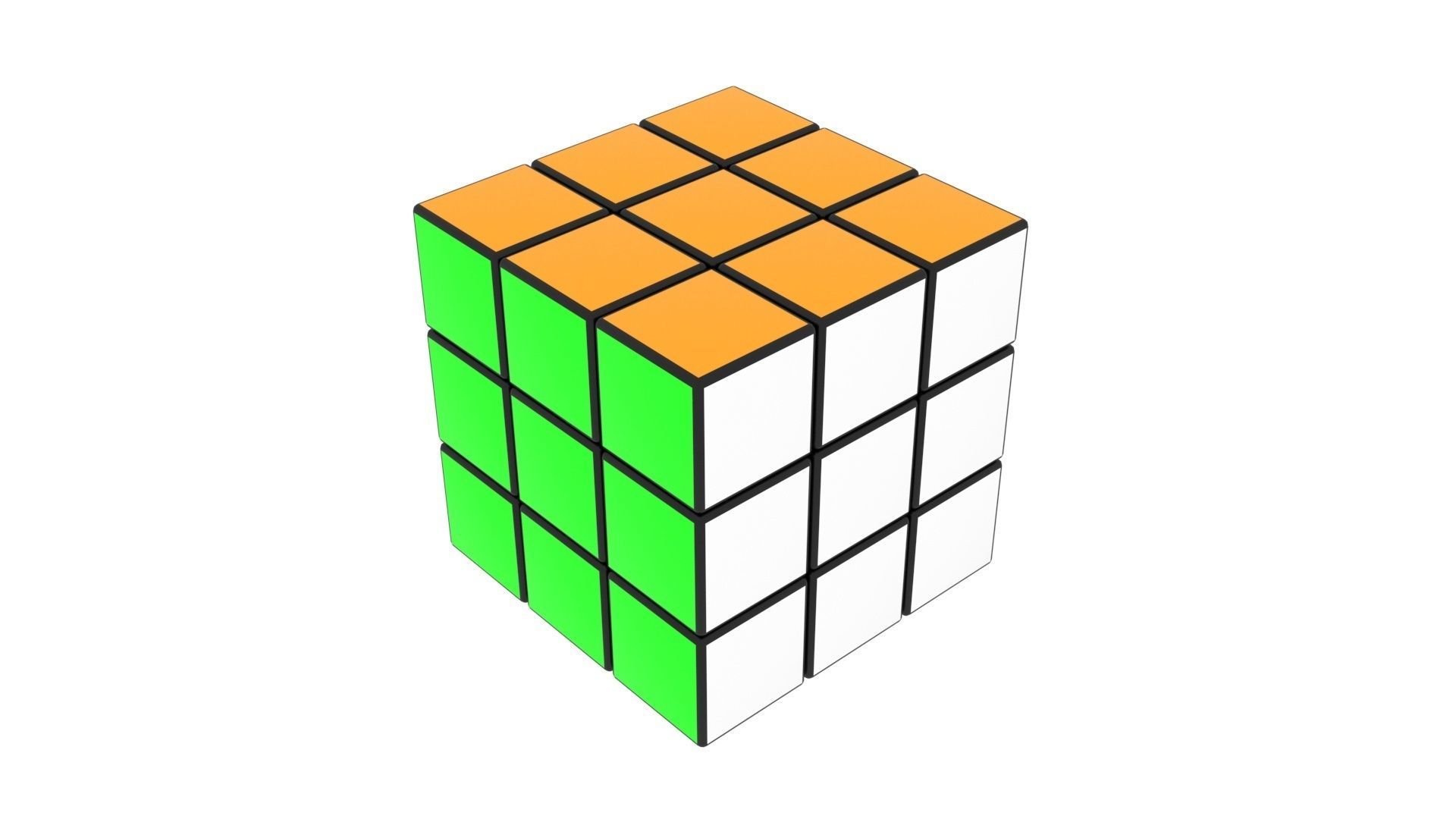 Rubiks Cube With Solving Animation 3D model animated | CGTrader