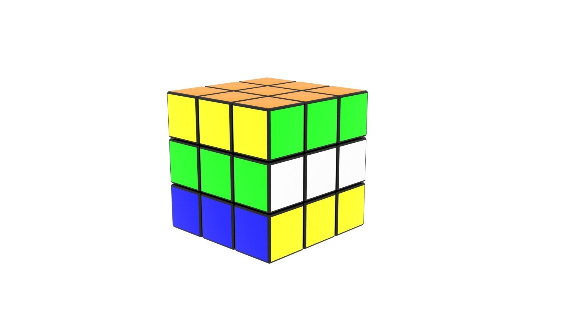 Rubiks Cube With Solving Animation 3D model animated | CGTrader