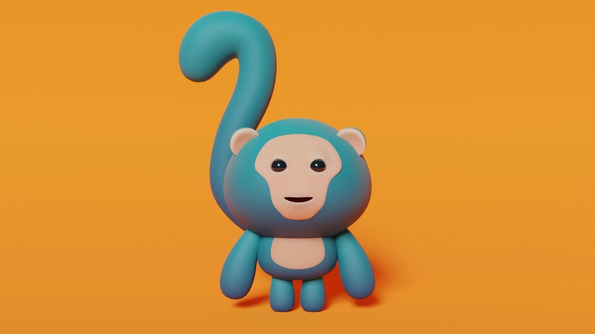 Stylized Cute little Monkey 3D model | CGTrader