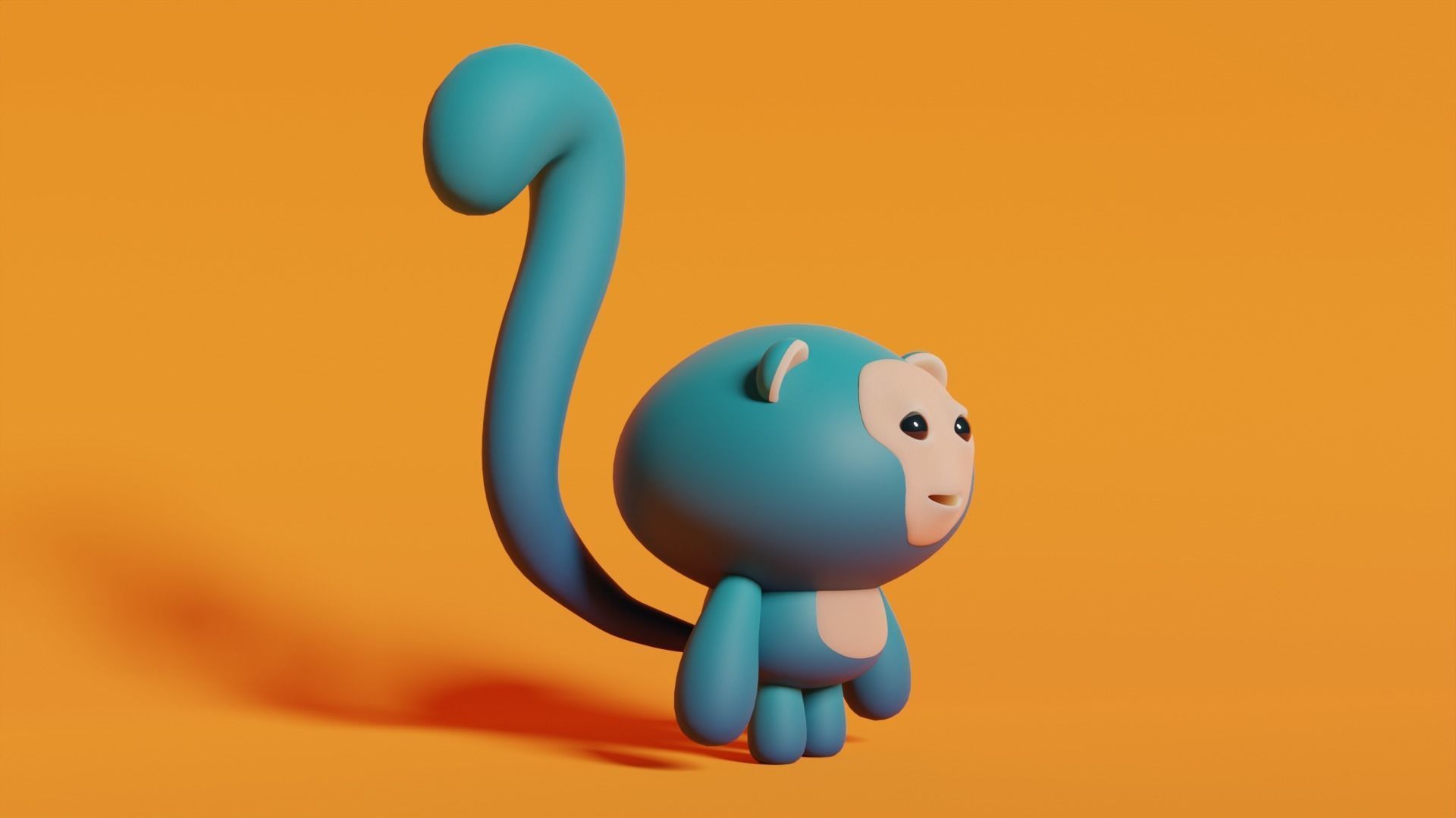 Stylized Cute little Monkey 3D model | CGTrader