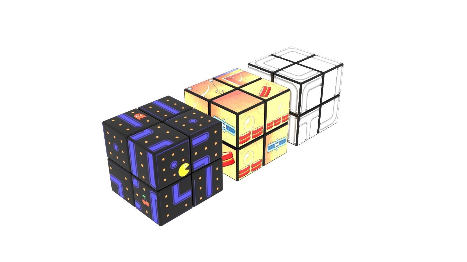 Rubiks Cube Like Gaming System 3D model | CGTrader