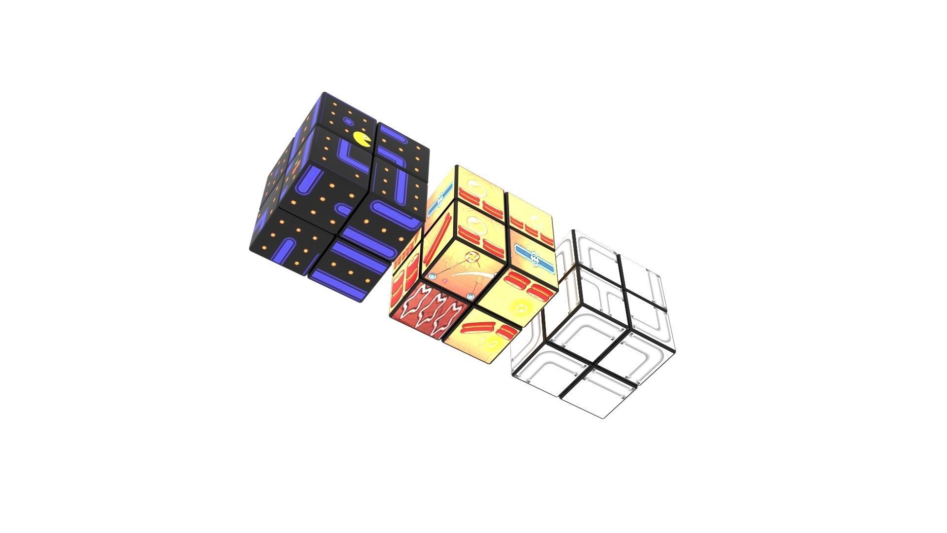 Rubiks Cube Like Gaming System 3D model | CGTrader
