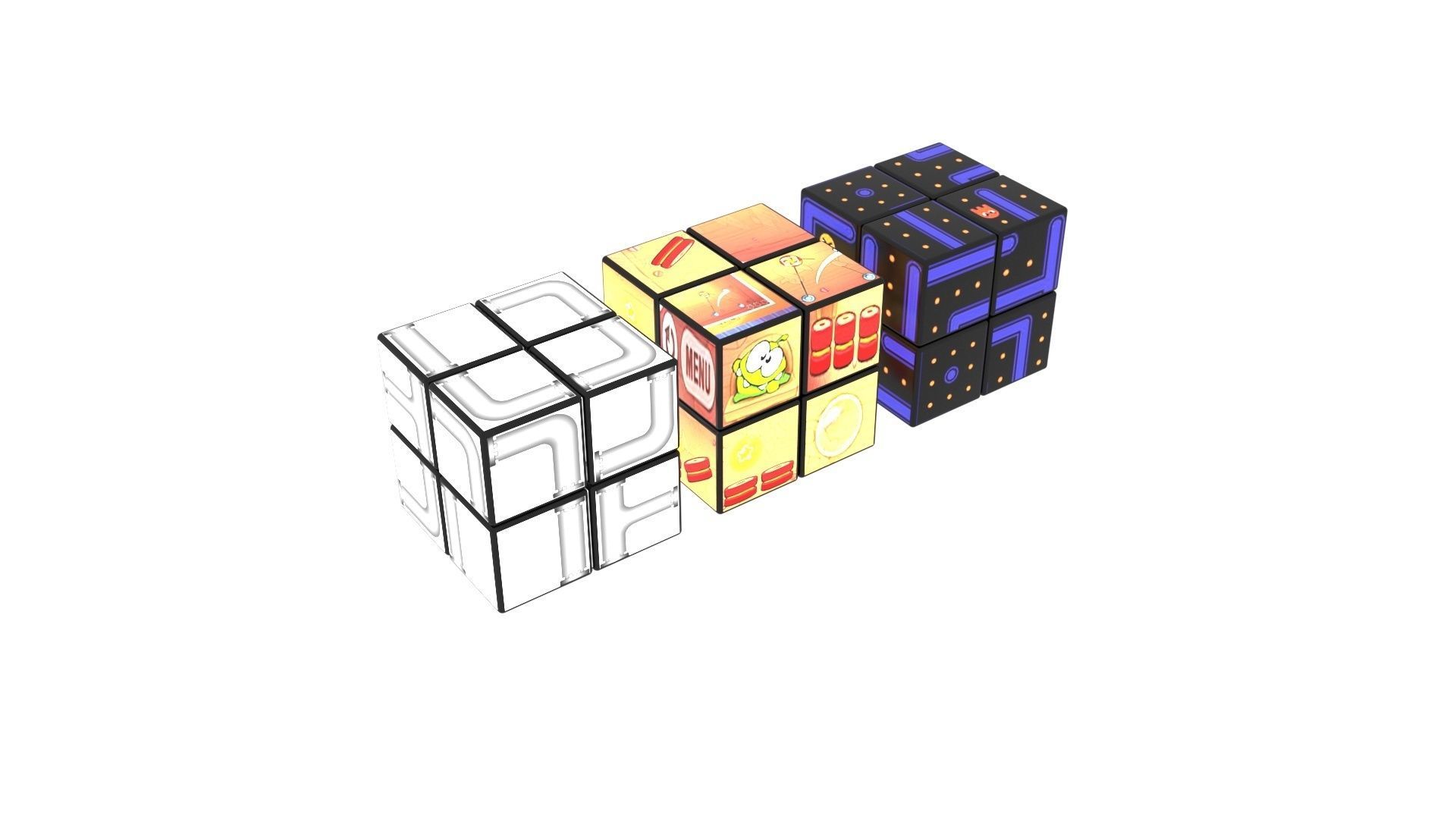 Rubiks Cube Like Gaming System 3D model | CGTrader