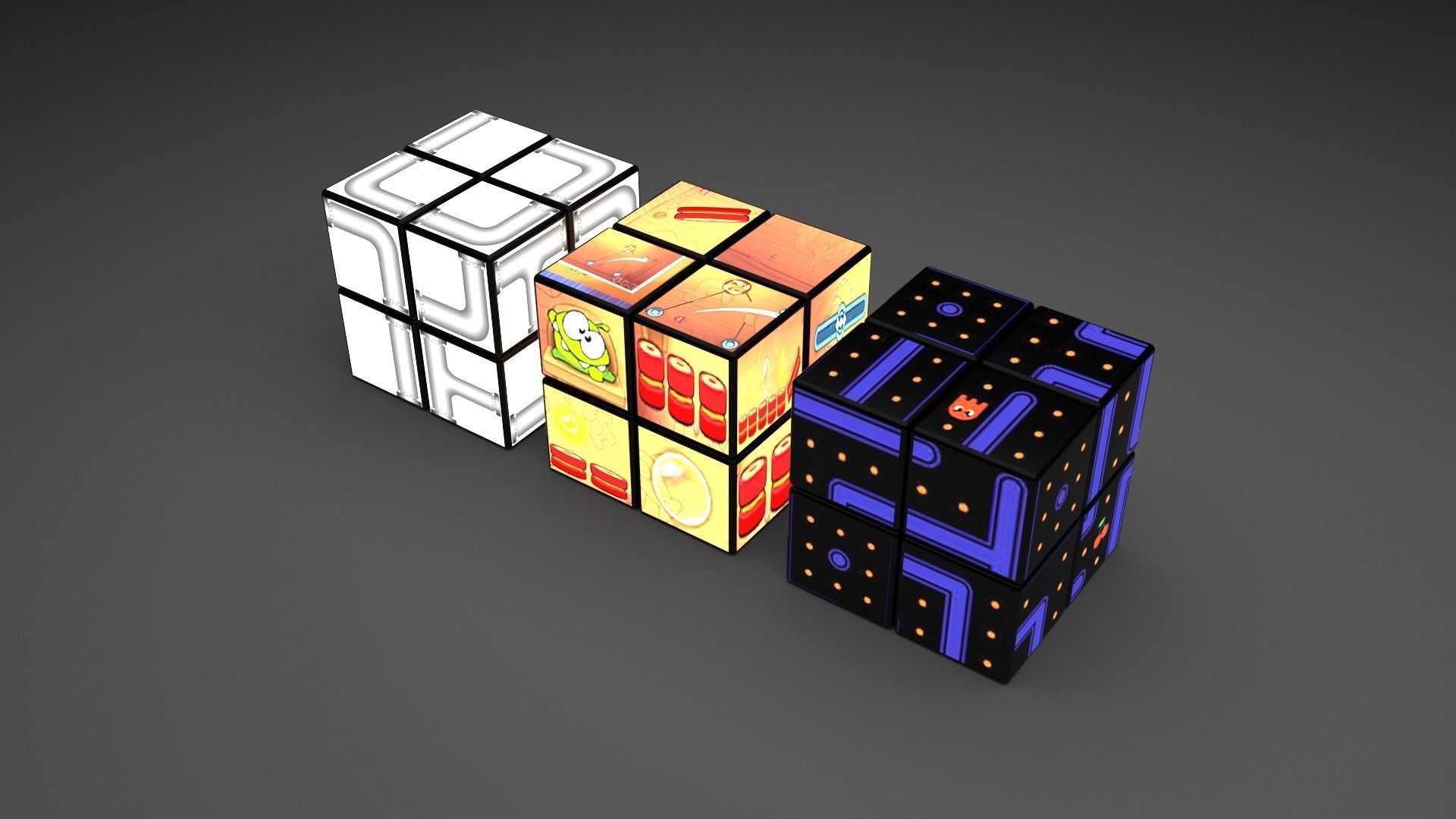 Rubiks Cube Like Gaming System 3D model | CGTrader