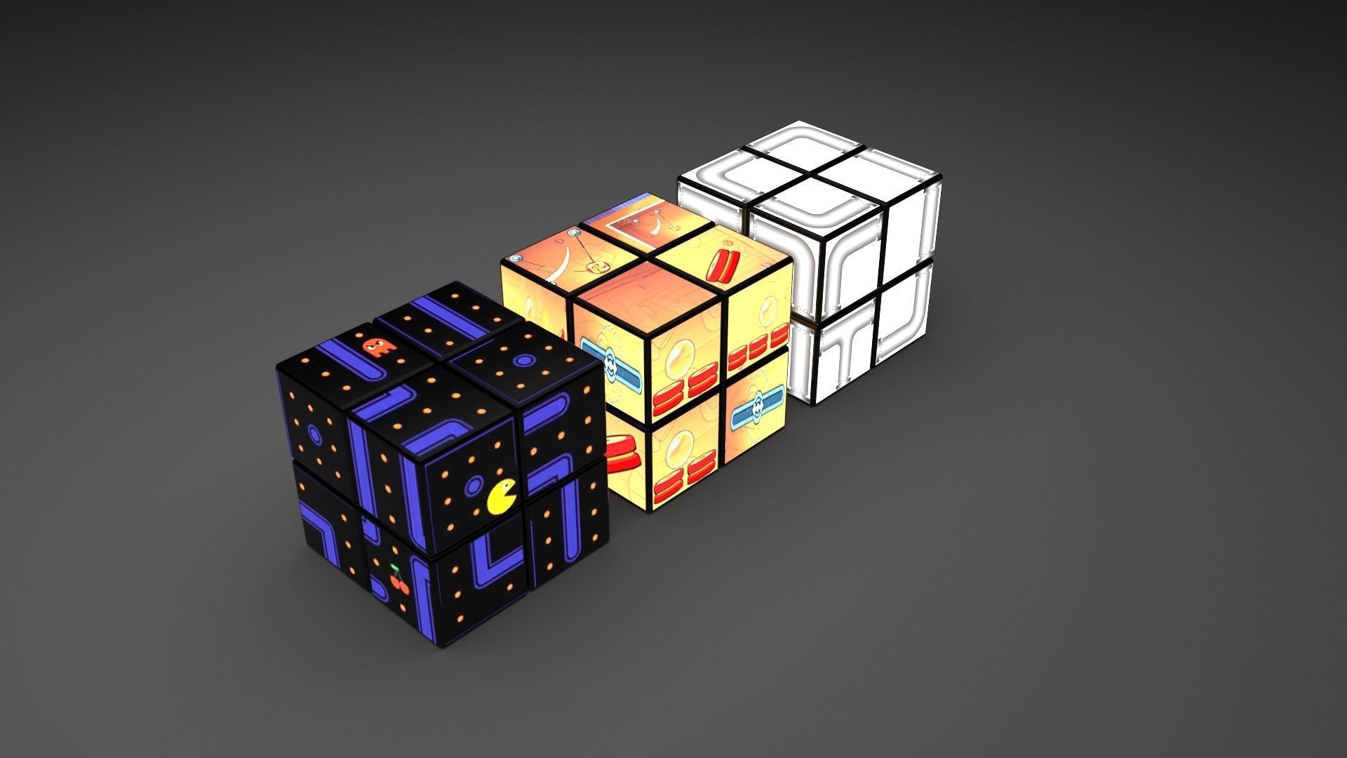 Rubiks Cube Like Gaming System 3D model | CGTrader