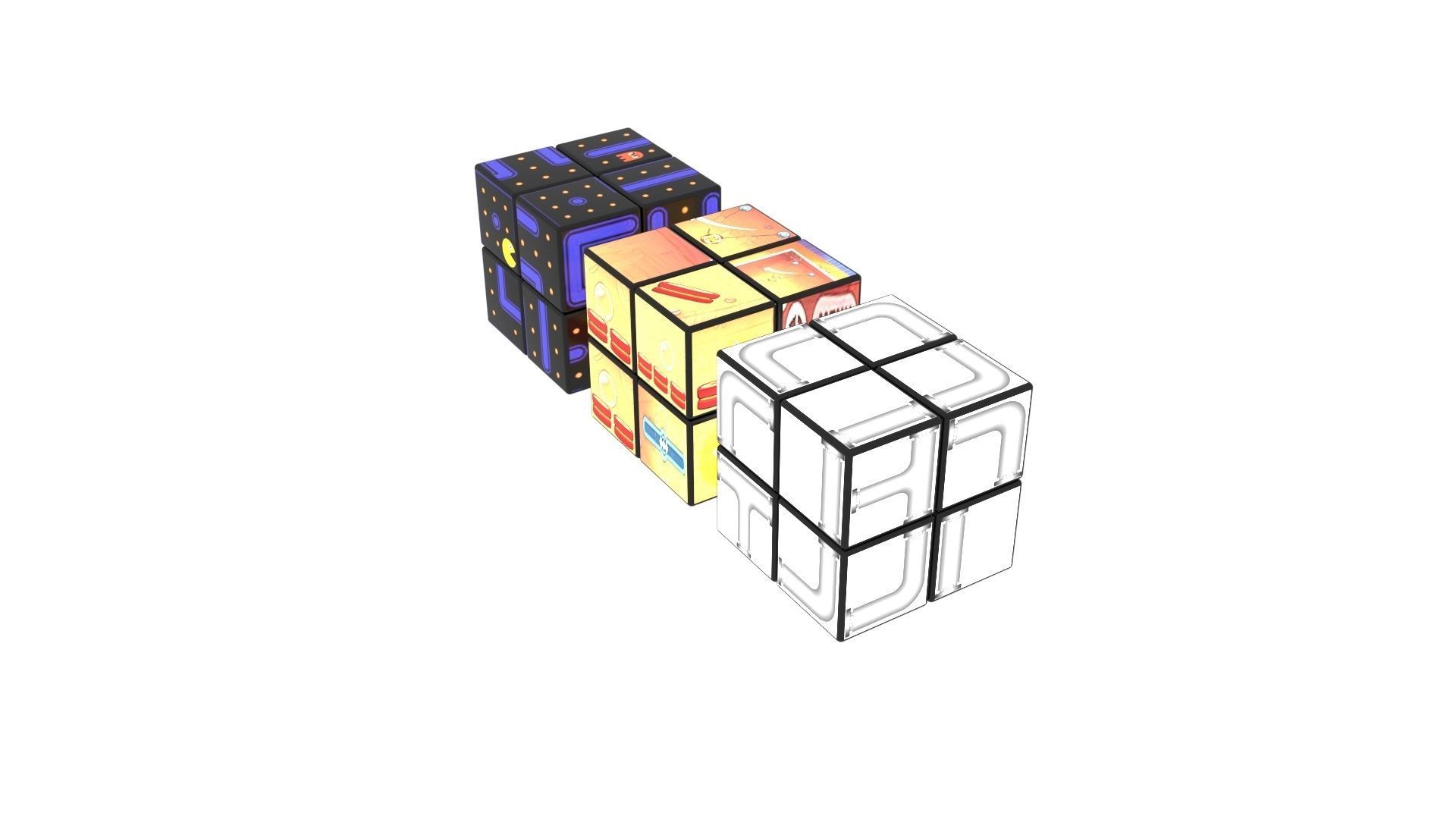 Rubiks Cube Like Gaming System 3D model | CGTrader