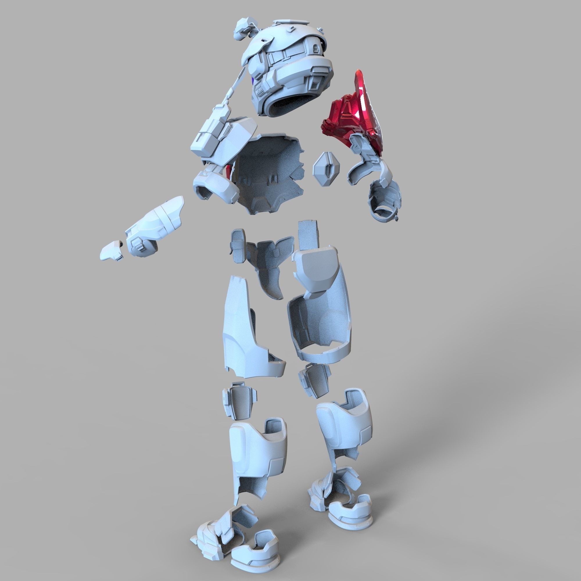 Halo Infinite Lone Wolf Hieu Dinh Full Body Armor with Helmet 3D model ...