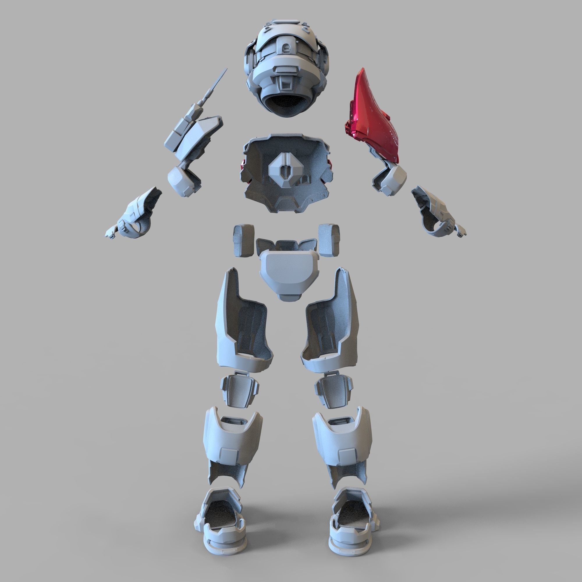 Halo Infinite Lone Wolf Hieu Dinh Full Body Armor with Helmet 3D model ...