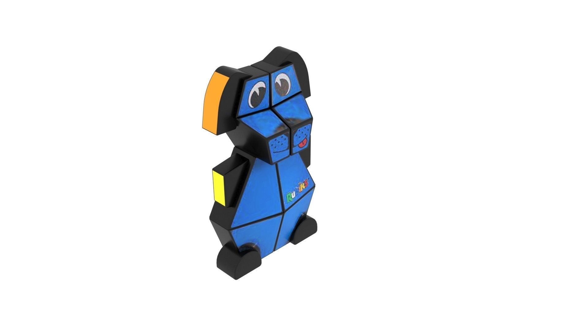 Dog Rubiks Cube 3D model | CGTrader