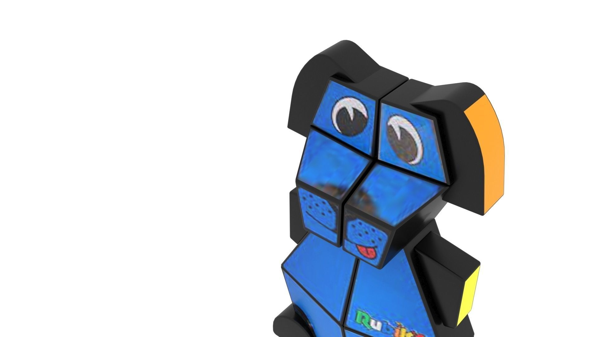 Dog Rubiks Cube 3D model | CGTrader