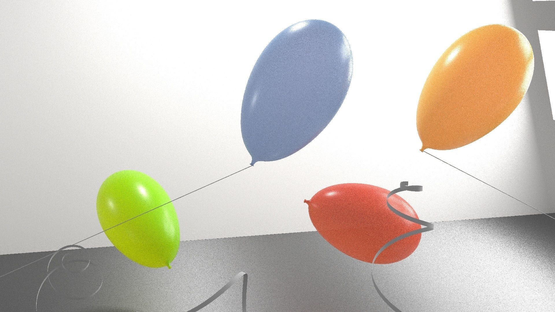 Balloons Room 3D model | CGTrader