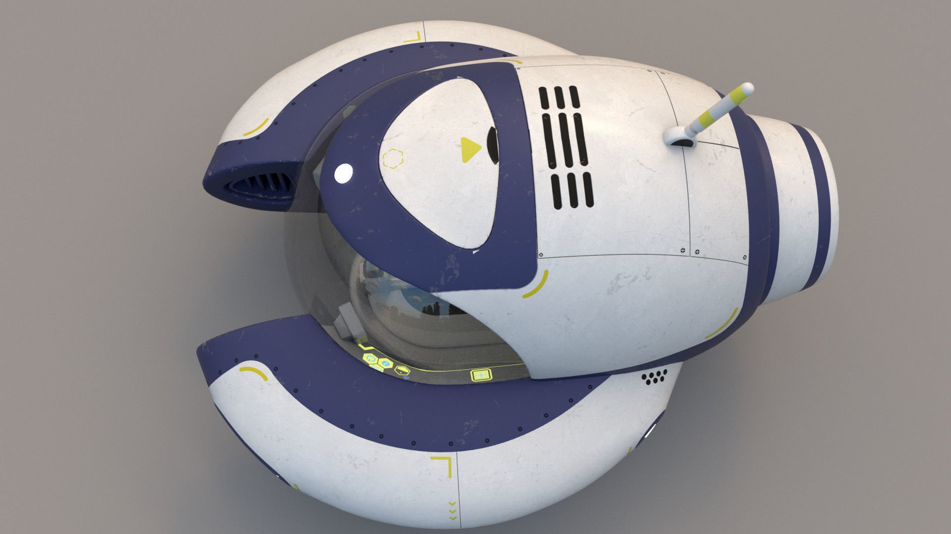 Sumergible - Seamoth 3D model | CGTrader