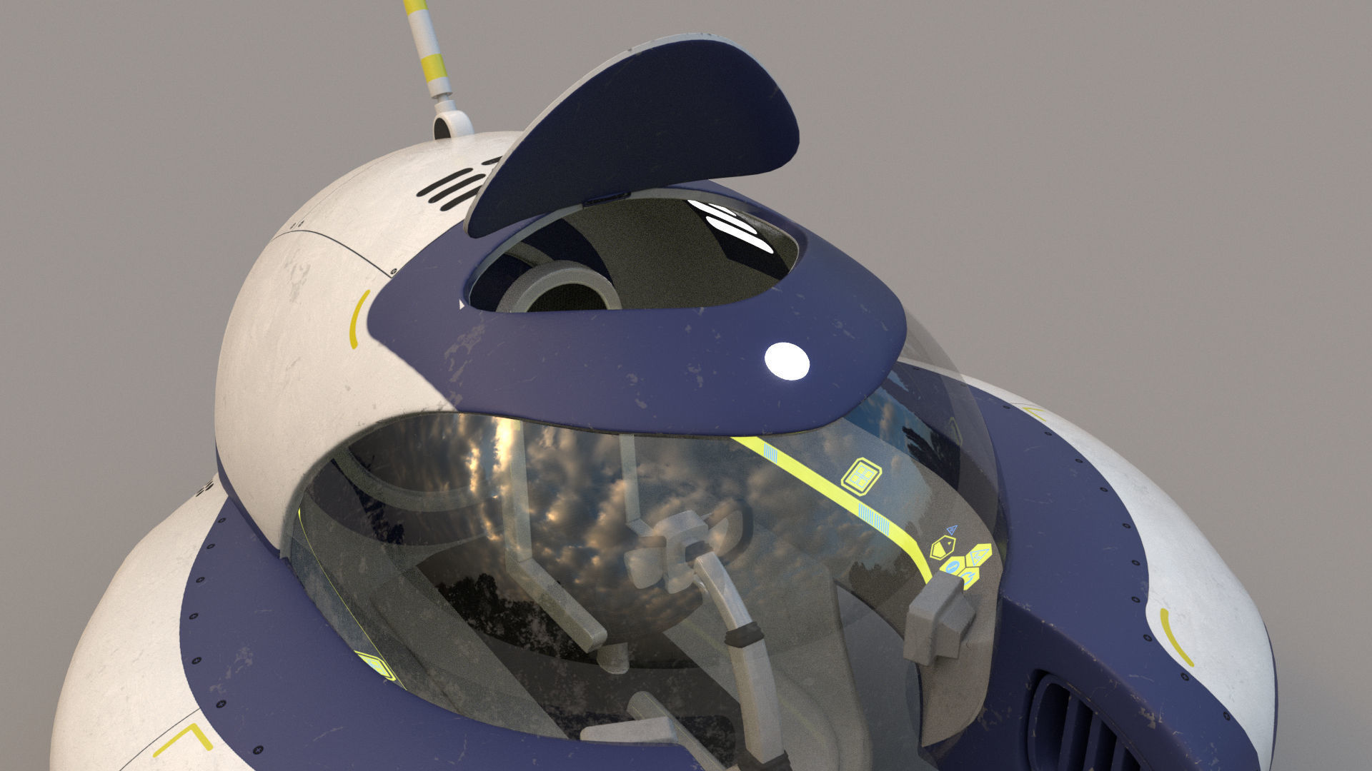 Sumergible - Seamoth 3D model | CGTrader