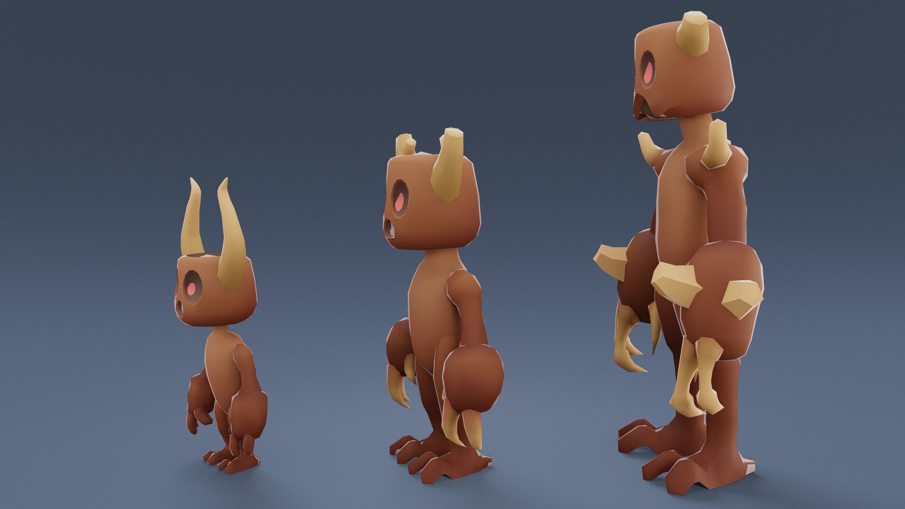 3D model Cartoon Characters - Evolution Woody Warrior VR / AR / low ...