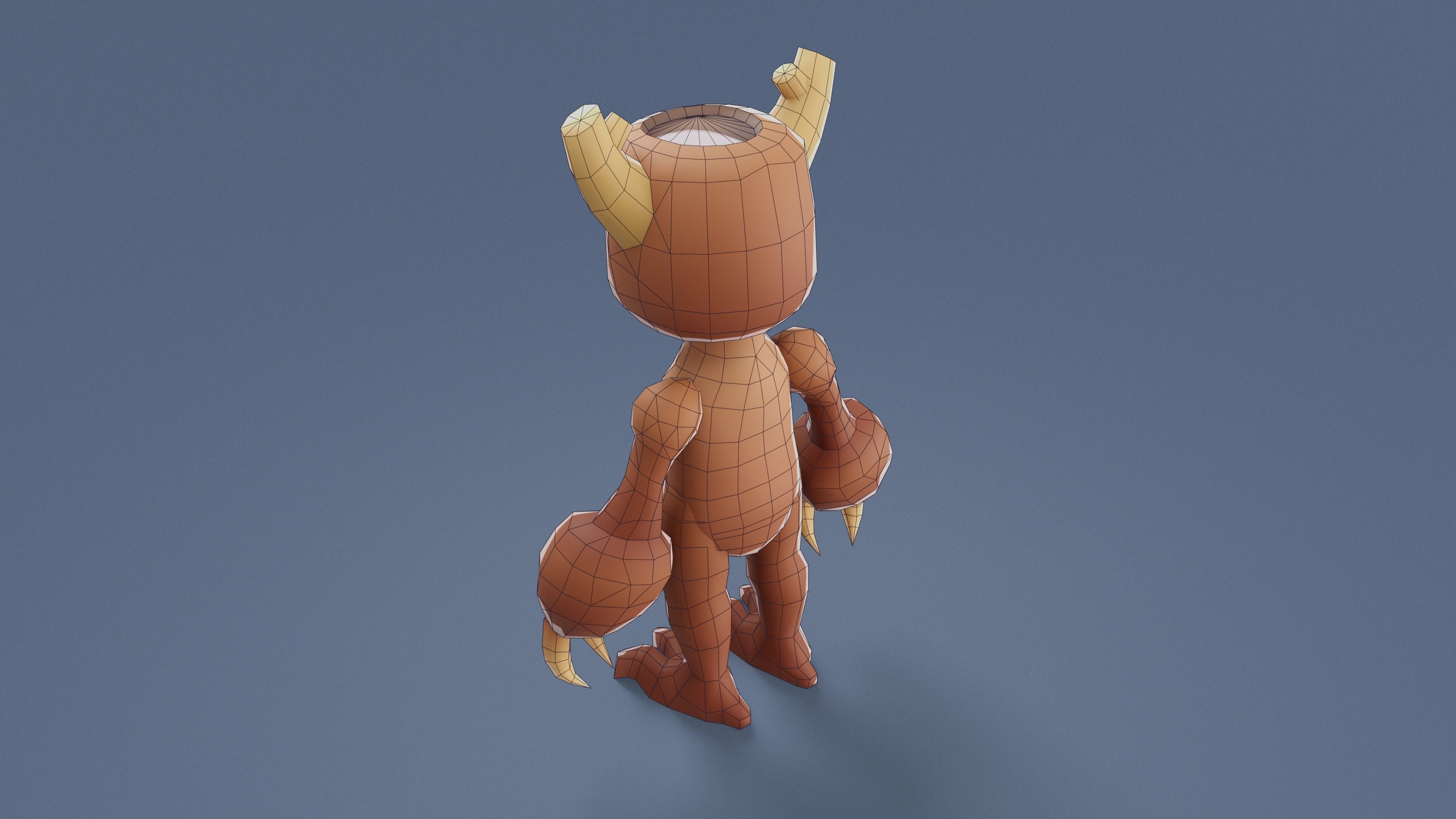3D model Cartoon Characters - Evolution Woody Warrior VR / AR / low ...