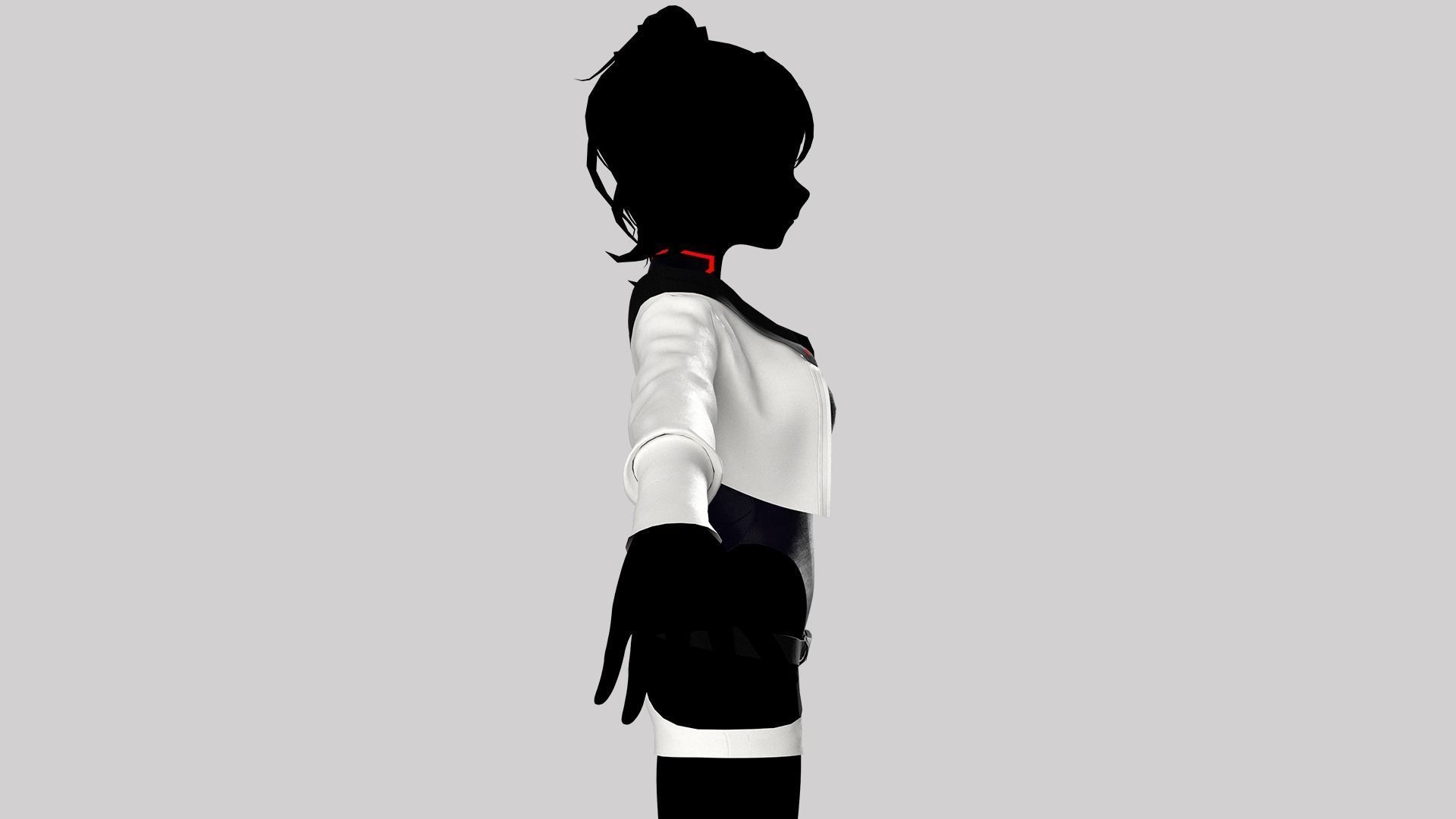 Cuberpunk Edgerunner Lucy Outfit Marvelous Designer Project Obj 3D ...