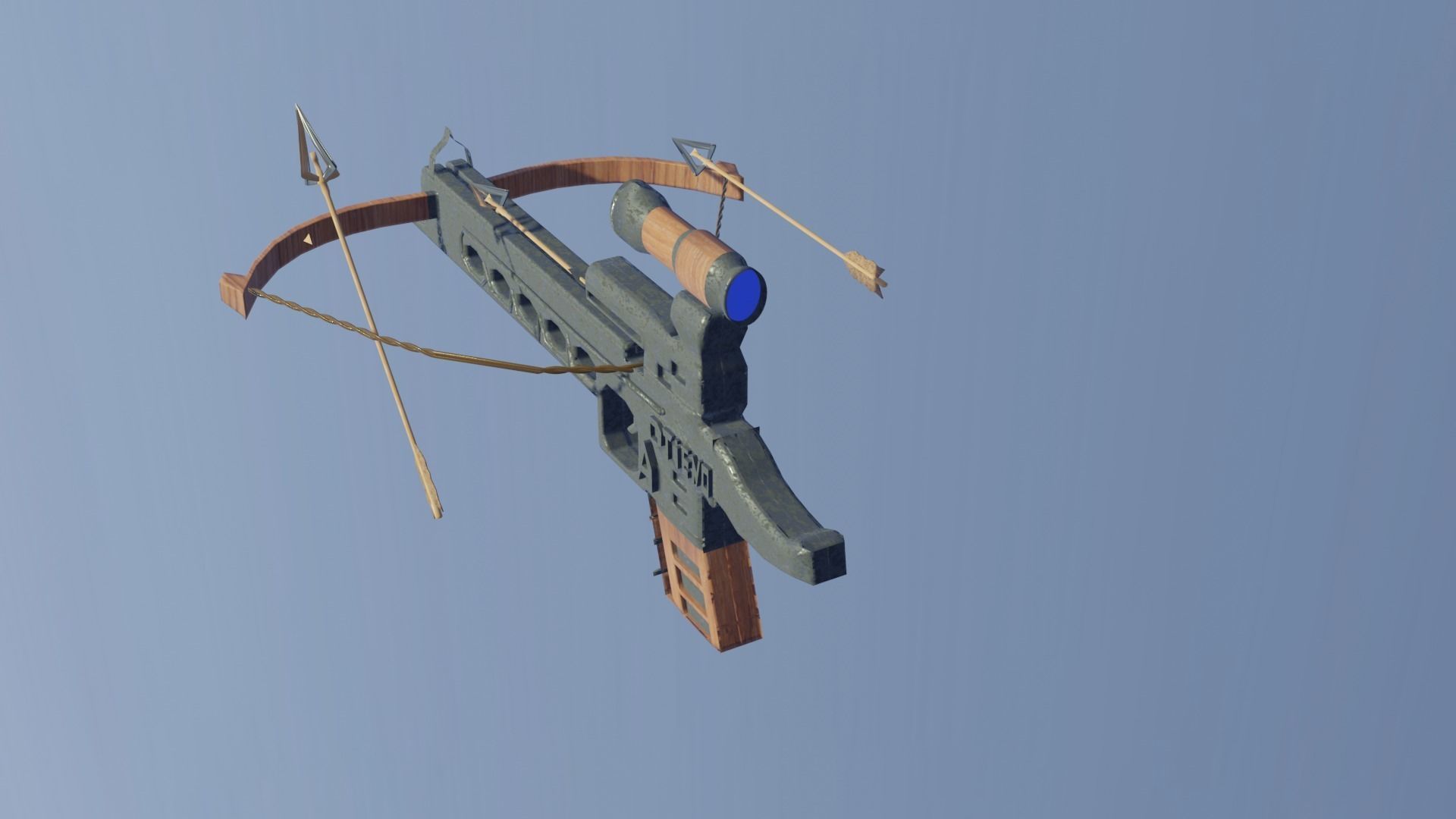 3D model zombie crossbow and pistol arrow VR / AR / low-poly | CGTrader