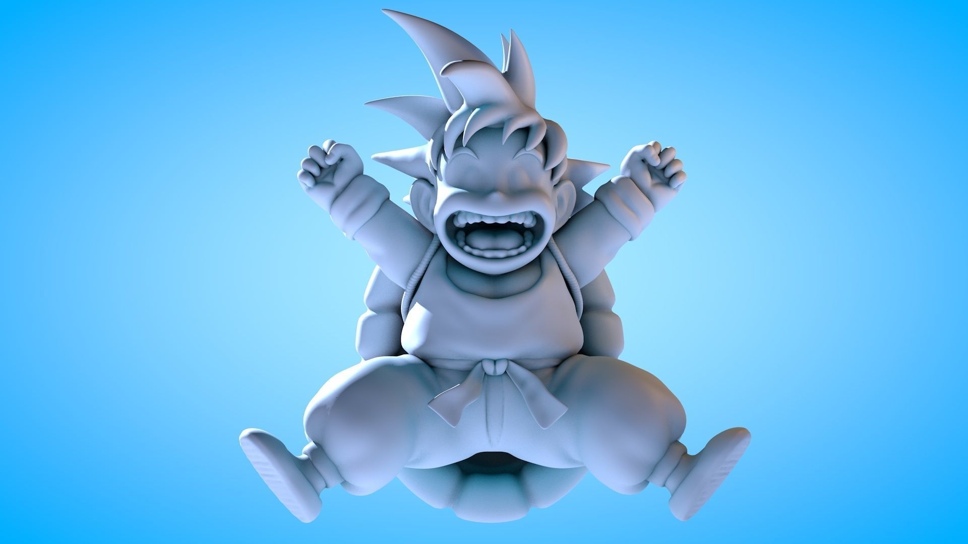 Kid Goku 3D model 3D model | CGTrader