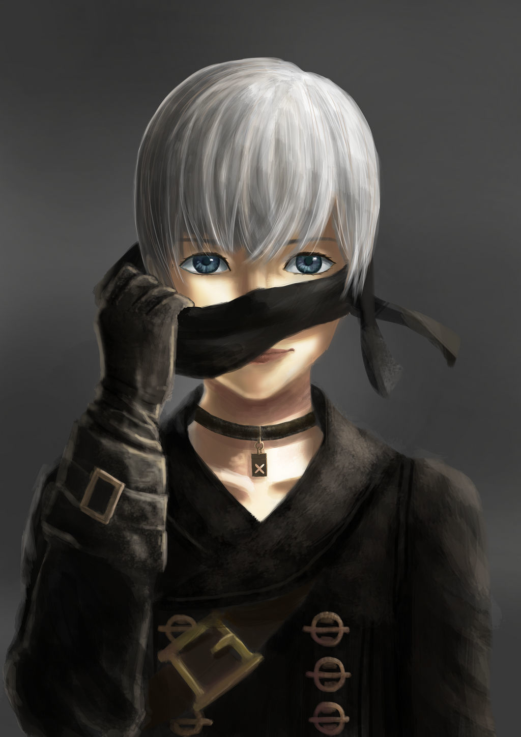 3D model 9s Collar Nier Automata VR / AR / low-poly | CGTrader