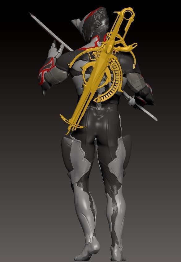warframe Excalibur 3D model 3D printable | CGTrader