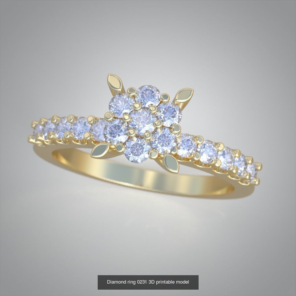 My 20 Beautiful and graceful 3d printable ring models 3D Model ...