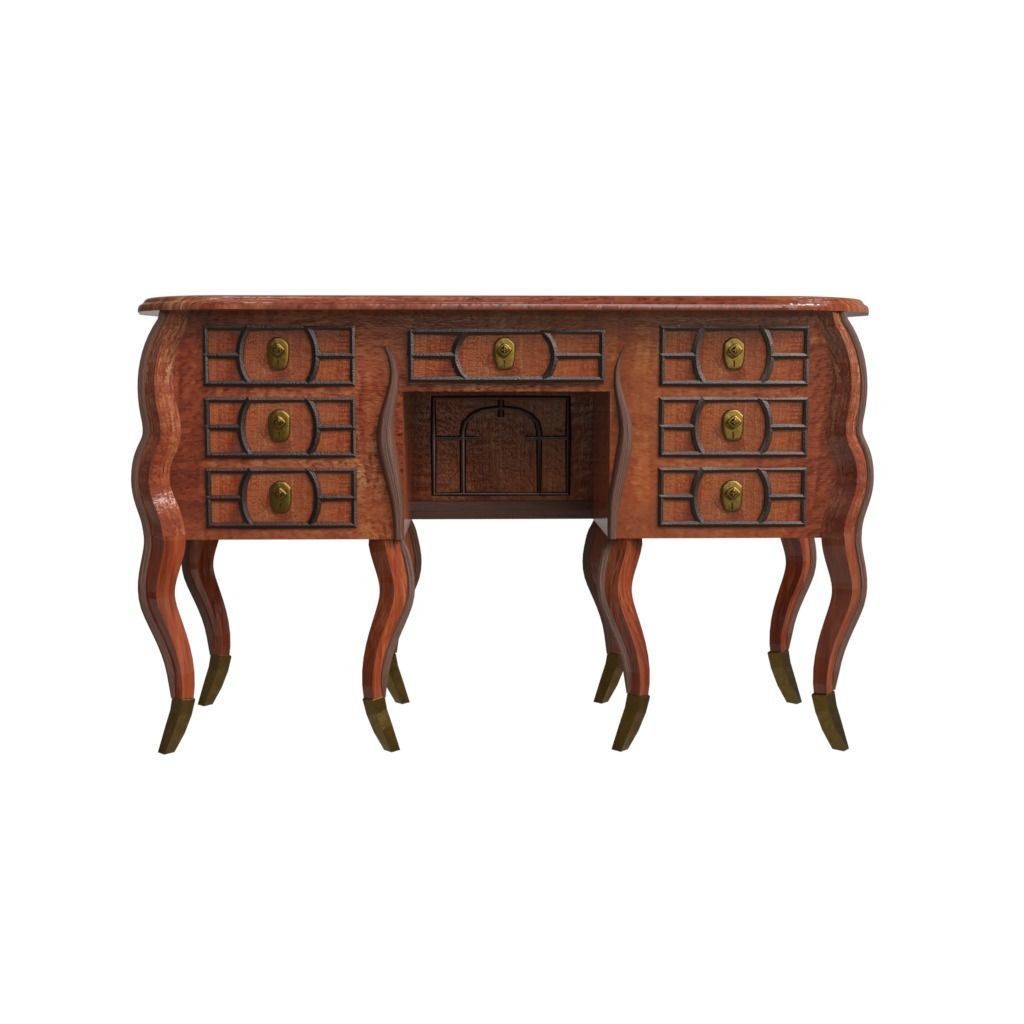 Antique Desk 01 3D model | CGTrader