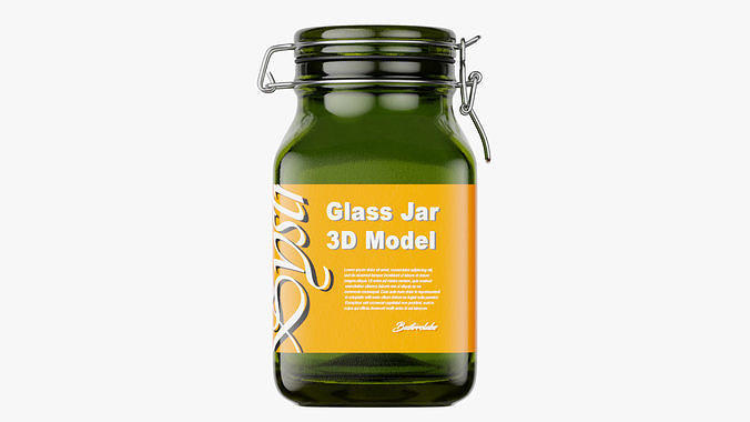 Glass Jar 3D model | CGTrader