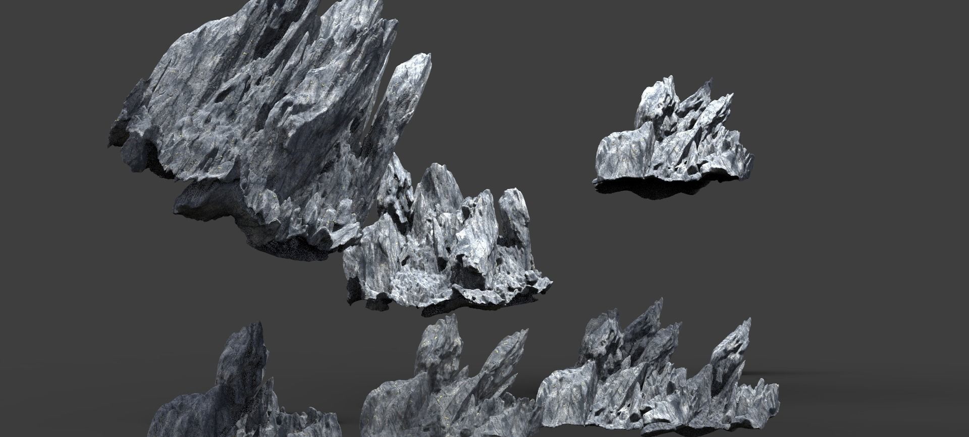 Sharp Rock Collection 1 3D model | CGTrader