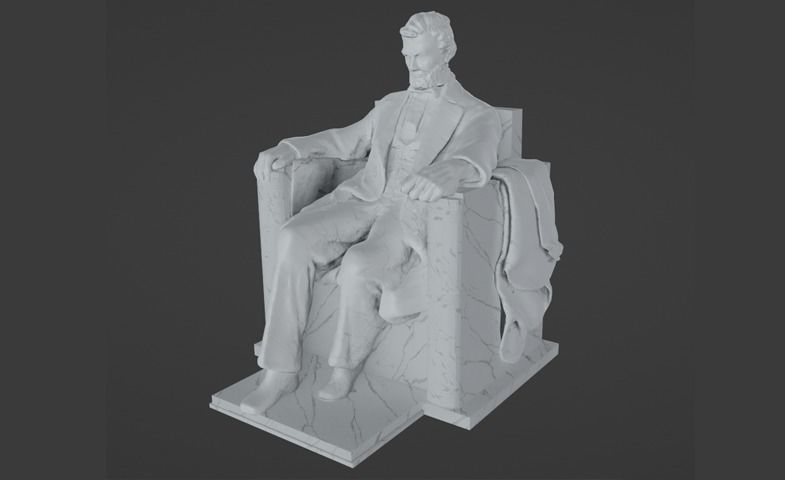 3D model Abraham Lincoln Low Poly VR / AR / low-poly | CGTrader