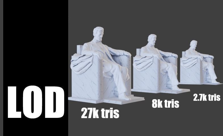 3D model Abraham Lincoln Low Poly VR / AR / low-poly | CGTrader
