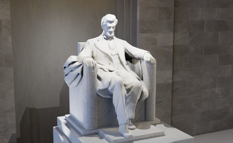 3D model Abraham Lincoln Low Poly VR / AR / low-poly | CGTrader