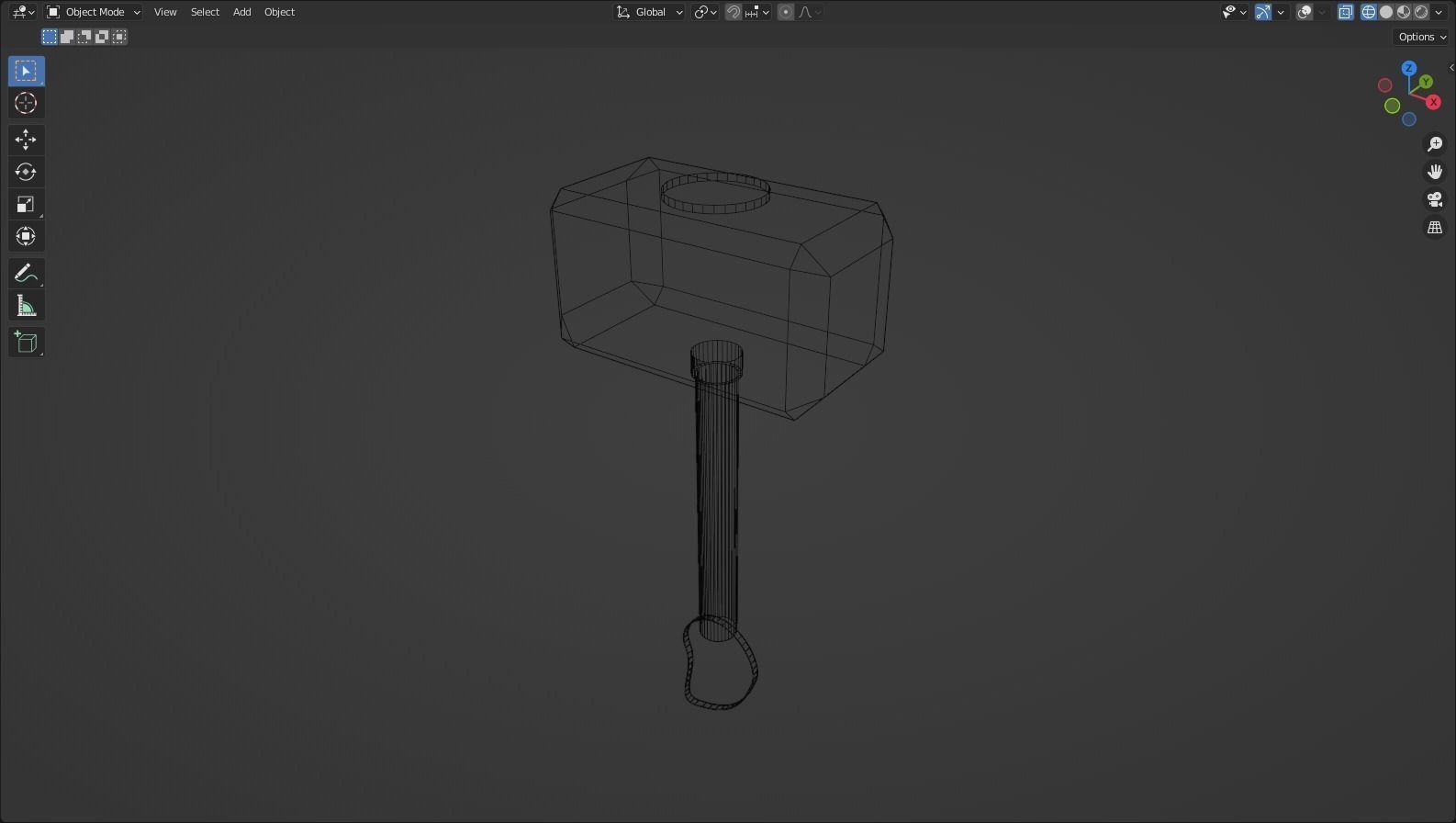 3D model Mjolnir Thor Hammer 3D model Marvel Comics Avengers VR / AR ...